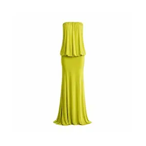 MAISON DE GALA Valerie Lime Maxi Dress - Green