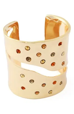 Kurt Geiger Multi Stone Statement Cuff Bracelet