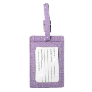 LANDS' END Luggage Tags 2 Pack - Lilac