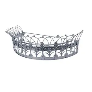 STORIED HOME Curtain Or Canopy Crown Silver