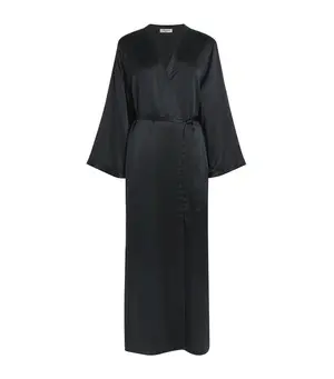 MARJOLAINE Silk Longline Tracy Robe