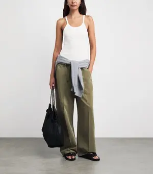 Eterne Cotton Ribbed Cami Top