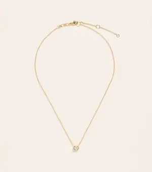 AZLEE Yellow And Hexagon Diamond Trace Necklace