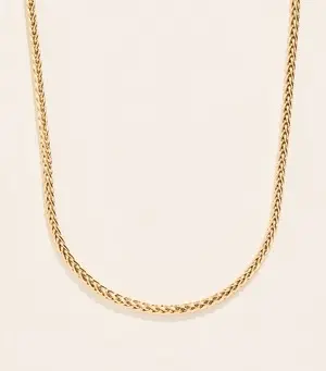 AZLEE Small Woven Chain Necklace