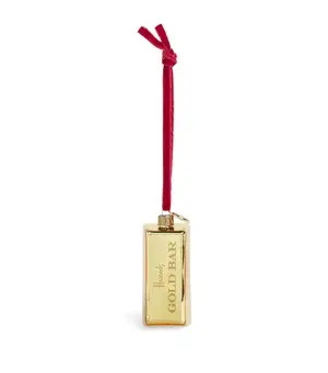 Harrods Glass Bar Tree Decoration - Gold