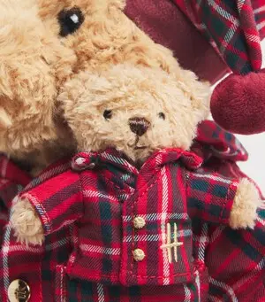 Harrods Tartan Pyjama Bear With Companion