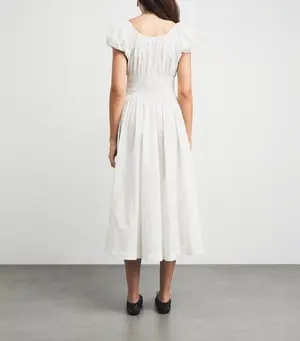 DÔEN Quinn Organic Cotton Midi Dress - Ivory