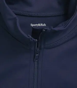 SPORTY & RICH Signature Logo Quarter-zip Jacket