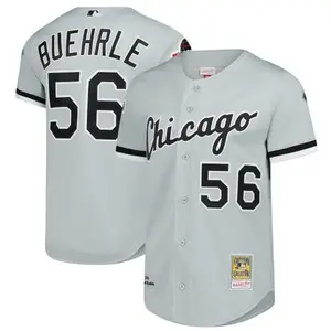 Mitchell & Ness Mark Buehrle Chicago White Sox 2005 Throwback Authentic Jersey - Gray