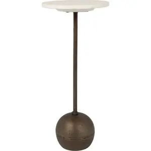 ROWENA INTERIORS Round Spherical Base Accent Table
