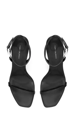 Tory Burch Gigi Leather Heeled Sandals - Black