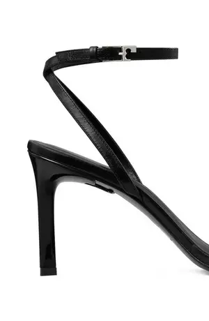 Tory Burch Gigi Leather Heeled Sandals - Black