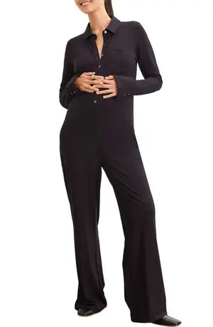 Hatch Collection The Bodyflex Bombshell Nursing Jumpsuit - Black