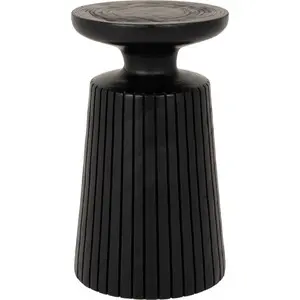 ROWENA INTERIORS Planter Pedestal End Table - Black