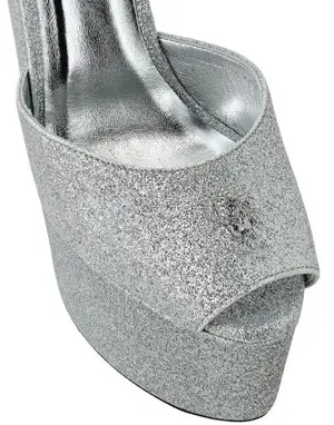 Philipp Plein Glitter Platform Sandals