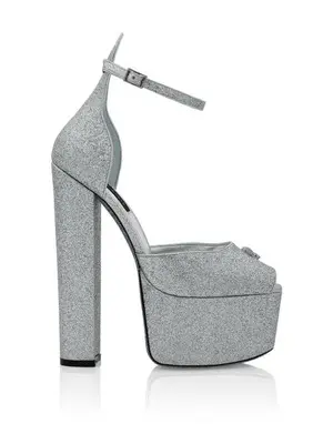 Philipp Plein Glitter Platform Sandals