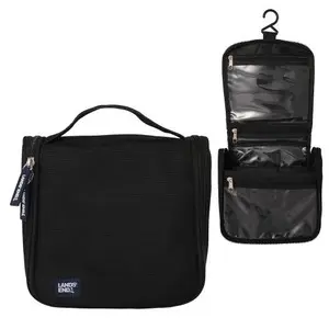 LANDS' END Small Hanging Toiletry Bag - Black