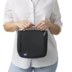 LANDS' END Small Hanging Toiletry Bag - Black