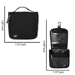 LANDS' END Small Hanging Toiletry Bag - Black