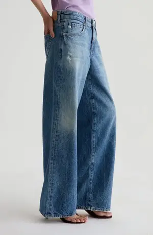 Ag Adria Low Rise Wide Leg Jeans