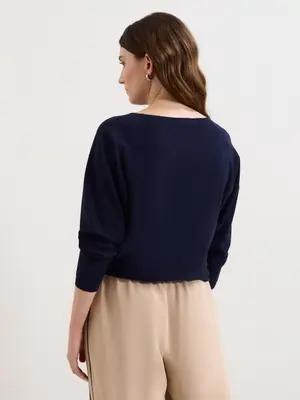 PHASE EIGHT Cristine Slash-neck Knitted Jumper