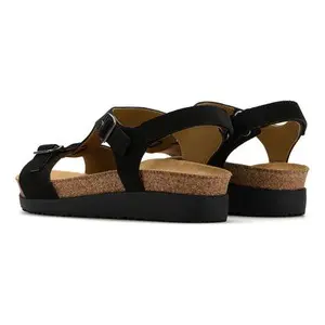 ABEO Algarve Buckle Sandal - Black