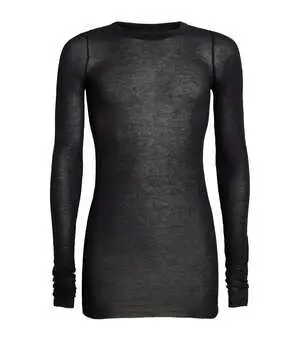 Rick Owens Rib Ls Long-sleeve T-shirt - Black