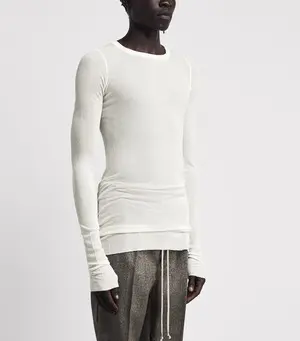 Rick Owens Rib Ls Long-sleeve T-shirt - White