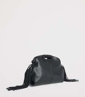 Maje Miss M Mini Leather Top-handle Bag - Black