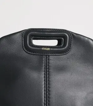 Maje Miss M Mini Leather Top-handle Bag - Black