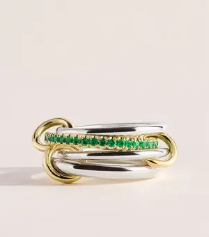 SPINELLI KILCOLLIN Sterling And Yellow Gold Emerald Nimbus Ring - Silver