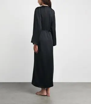 MARJOLAINE Silk Longline Tracy Robe