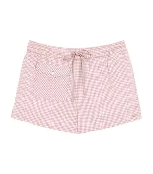 Valentino Garavani Gingham Check Cotton Shorts