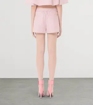 Valentino Garavani Gingham Check Cotton Shorts