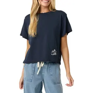 O'Neill Og Radical Sun Boxy Graphic Tee - Navy