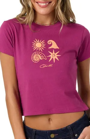 O'Neill Shell Star Graphic Tee - Raspberry