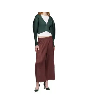 PLEATS PLEASE BY ISSEY MIYAKE Wide-leg Flared Trousers