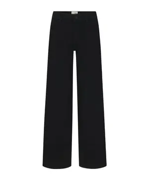 FRAME Le Slim Wide-leg Jeans - Black