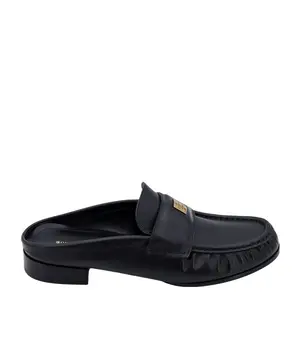 Givenchy 4g Plaque Mules - Black