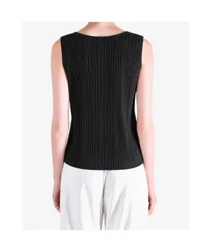 Issey Miyake Sleeveless Pleated Top - Not