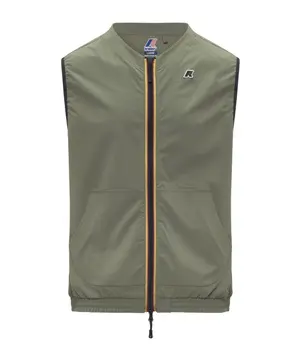 K-WAY Zip Sleeveless Coat - Green