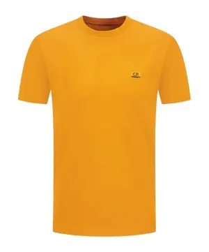 C.P. COMPANY Logo Crew Neck T-shirt - Yellow