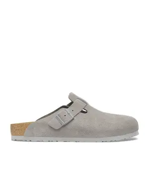 BIRKENSTOCK Boston Buckle-strap Slip-on Clogs - Gray