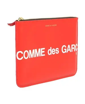 Comme Des Garçons Comme Des Garons Wallet Logo Printed Zipped Pouch