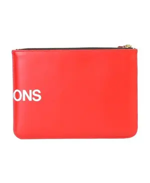 Comme Des Garçons Comme Des Garons Wallet Logo Printed Zipped Pouch