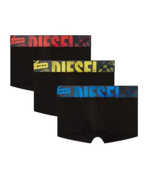 DIESEL® Logo-waistband Cotton Boxers - Multicolored/black