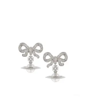 VIVIENNE WESTWOOD Bow Earrings - Gray