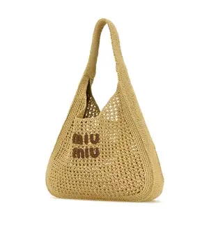 Miu Miu Logo Appliquéd Top Handle Bag