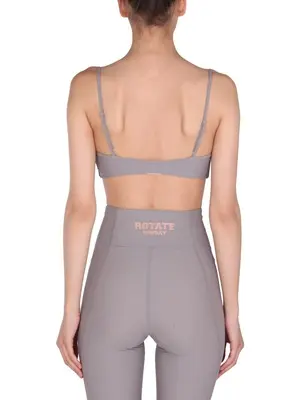 ROTATE BY BIRGER CHRISTENSEN Logo Print Sports Bra