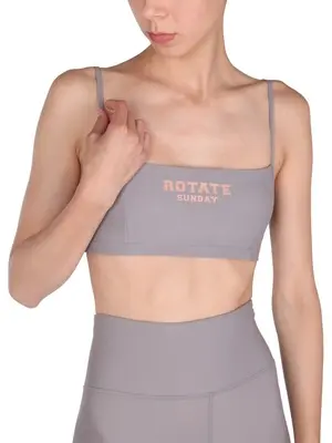 ROTATE BY BIRGER CHRISTENSEN Logo Print Sports Bra
